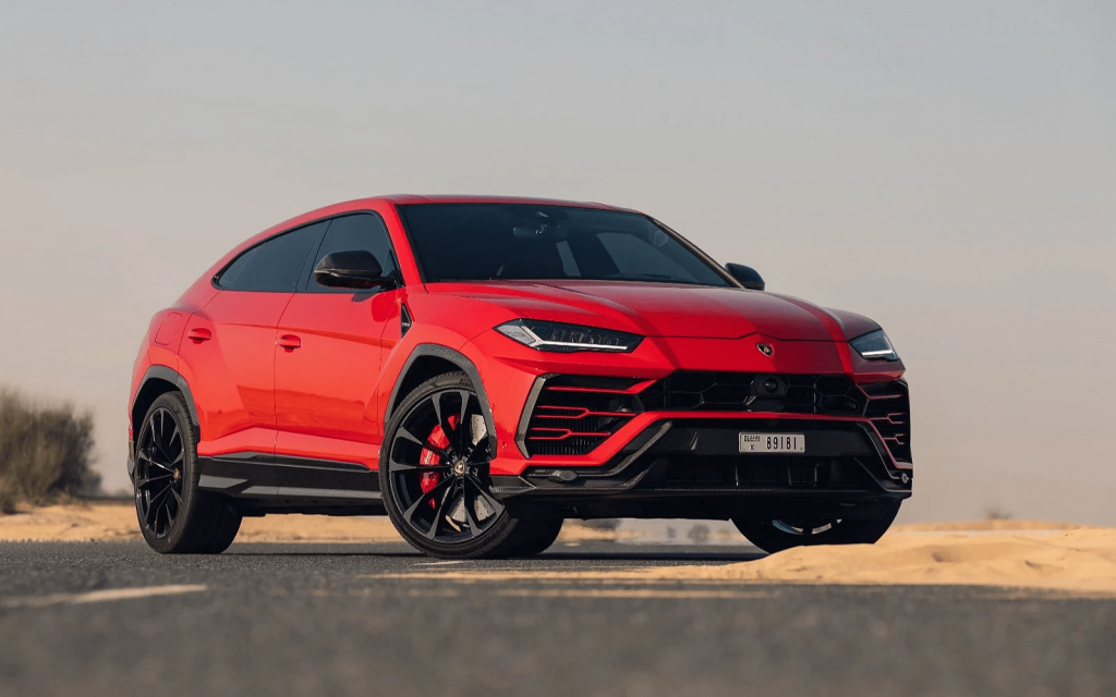 Rent Lamborghini Urus (Red), 2022 in Dubai - Turboplus