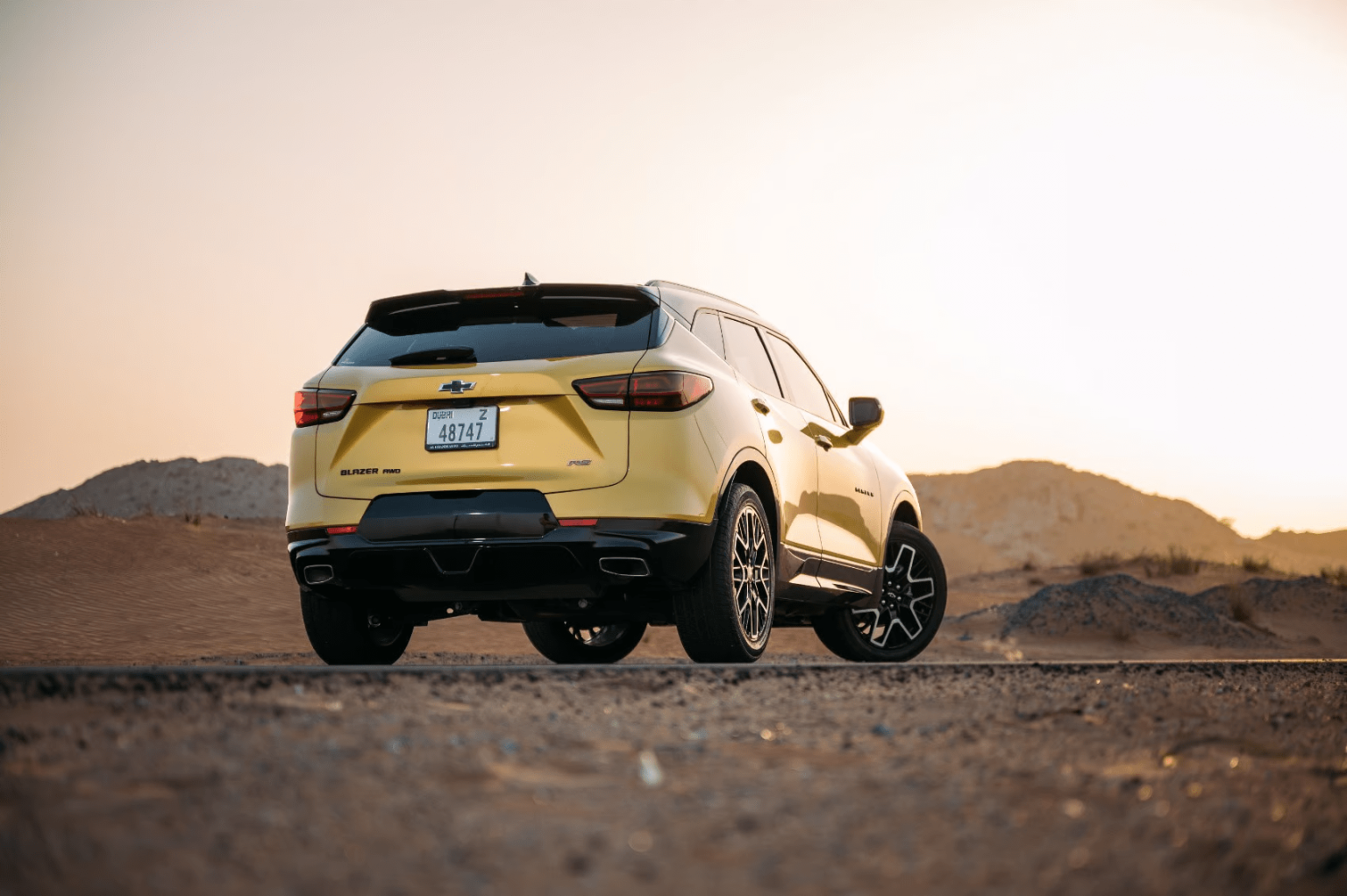 Rent Chevrolet Blazer RS AWD (Yellow), 2023 in Dubai - Turboplus